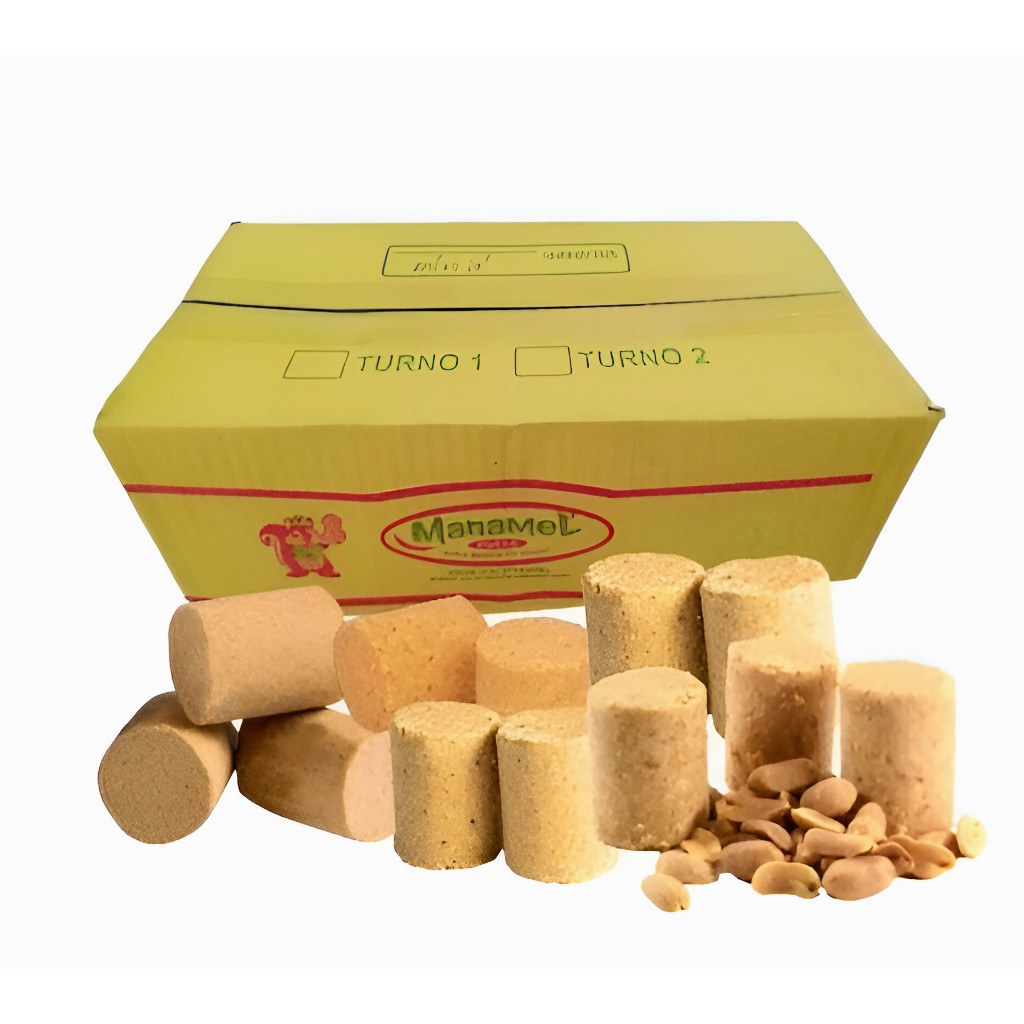 Paçoca rolhinha pura caixa 100 unidades 1,700kg paçoquinha rolha ...