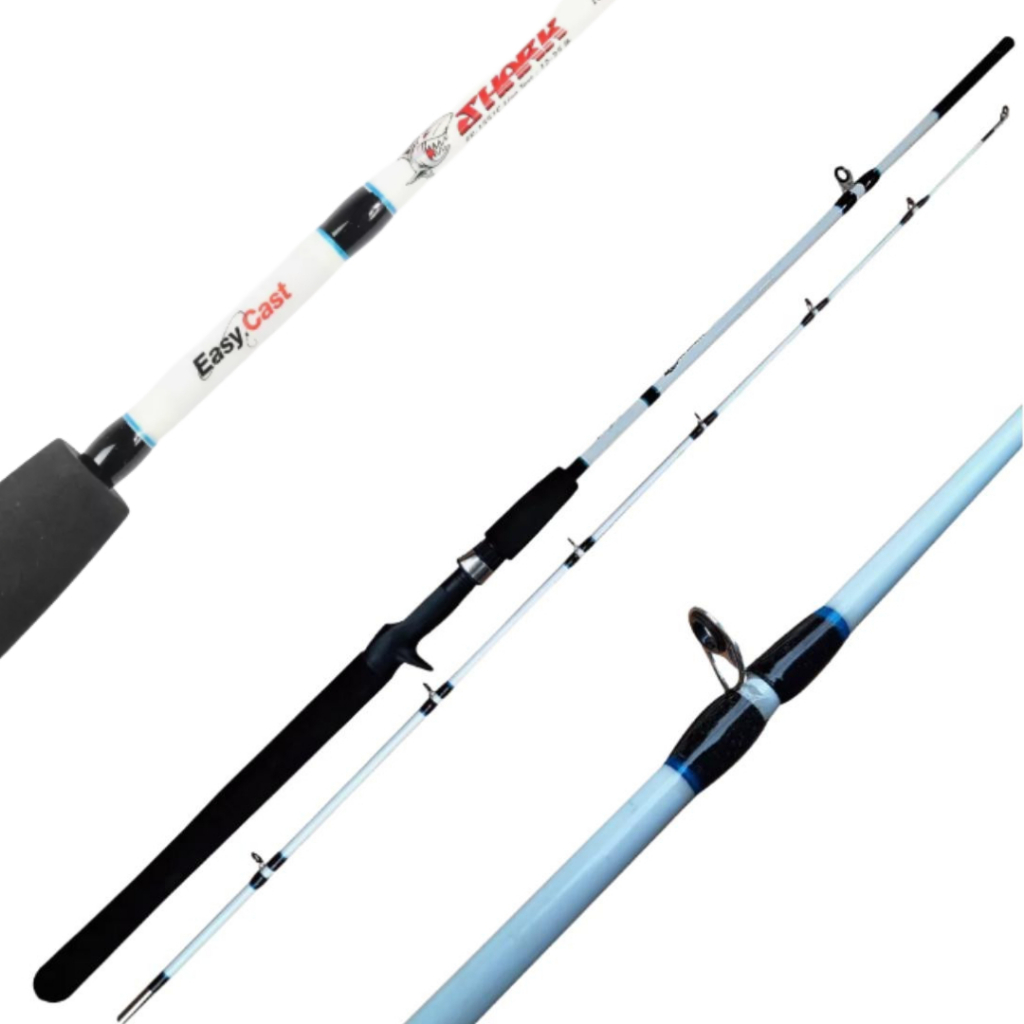 Vara Easy Cast (LUMIS) Shark 2,10 m 20 - 40 lb Carretilha 2 Partes ...