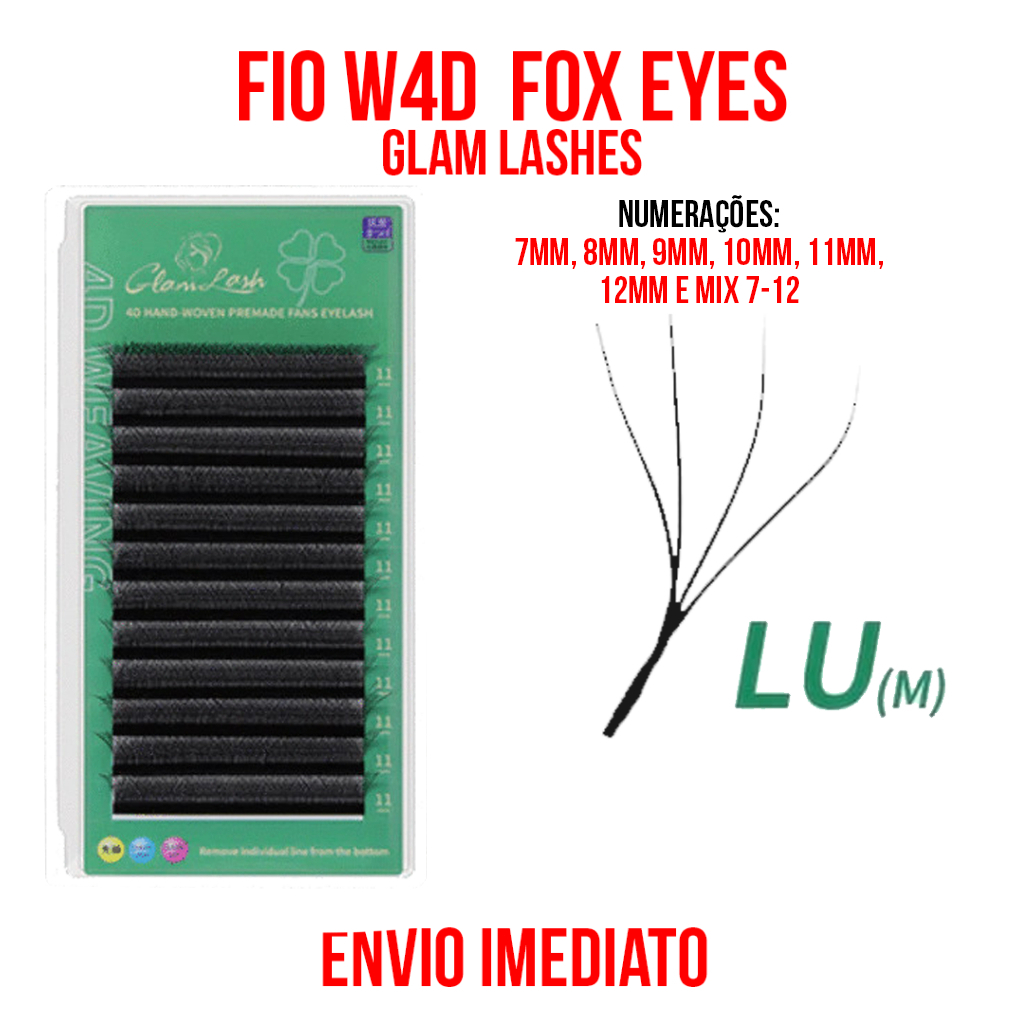 Cílios Fox Eyes Glam Lash W4D LU(M) Fox Eyes | Shopee Brasil