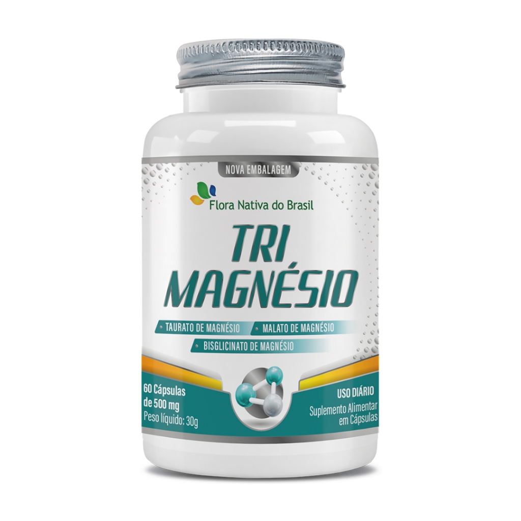 Suplemento Alimentar Tri Magnésio 500mg (60 cápsulas) - Flora Nativa | Shopee Brasil