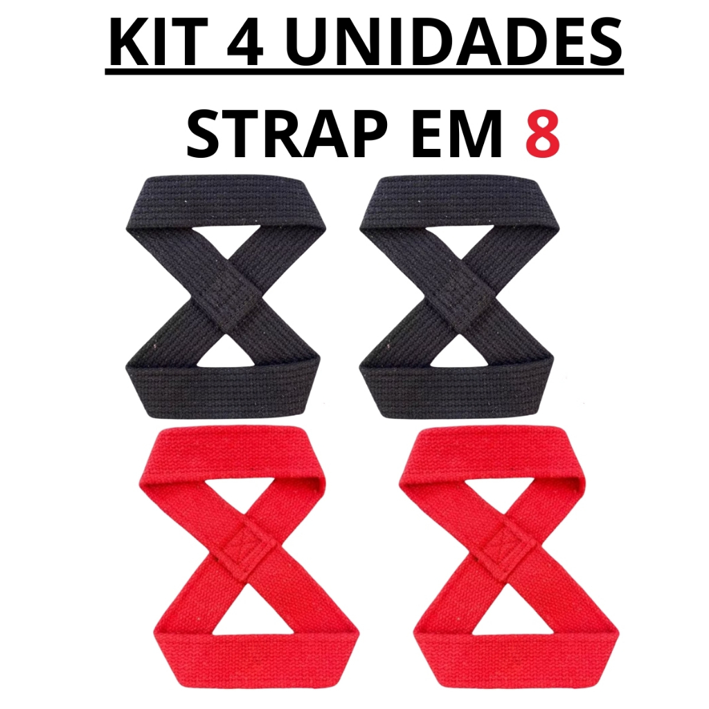𝗞𝗜𝗧 𝟰 𝗨𝗡𝗜𝗗𝗔𝗗𝗘𝗦 Strap em 𝟴 𝟭𝟬𝟬% 𝗔𝗹𝗴𝗼𝗱𝗮̃𝗼 Premium Crossfit e Academia ...