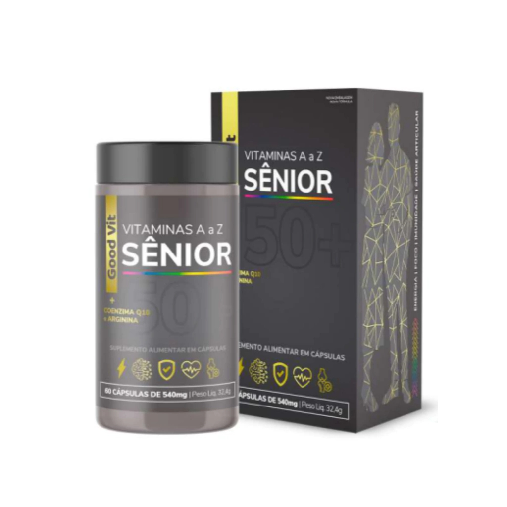 Polivitamínico Az Sênior50 + Coenzima Q10 60 Cápsulas - Good Vit | Shopee Brasil