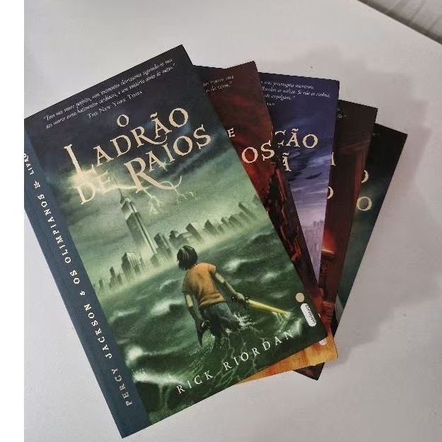 Box Percy Jackson e os Olimpianos - Capas antigas e capa do box ...