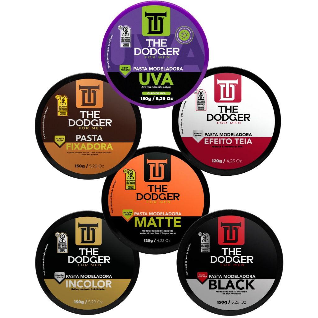 Pasta Modeladora Teia Matte Black Incolor Fixadora e Uva The Dodger ...