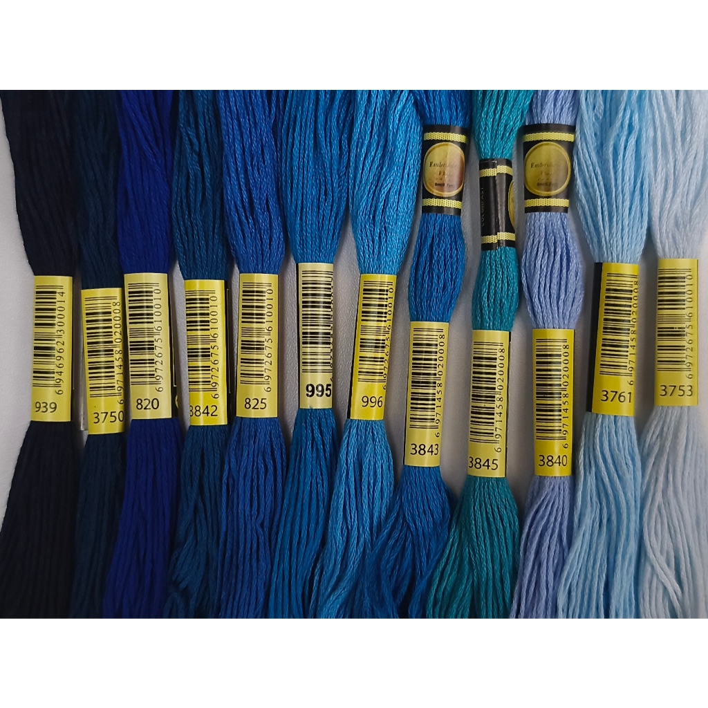 12 meadas degradê azul/ 12AZ1/ escolher cores | Shopee Brasil