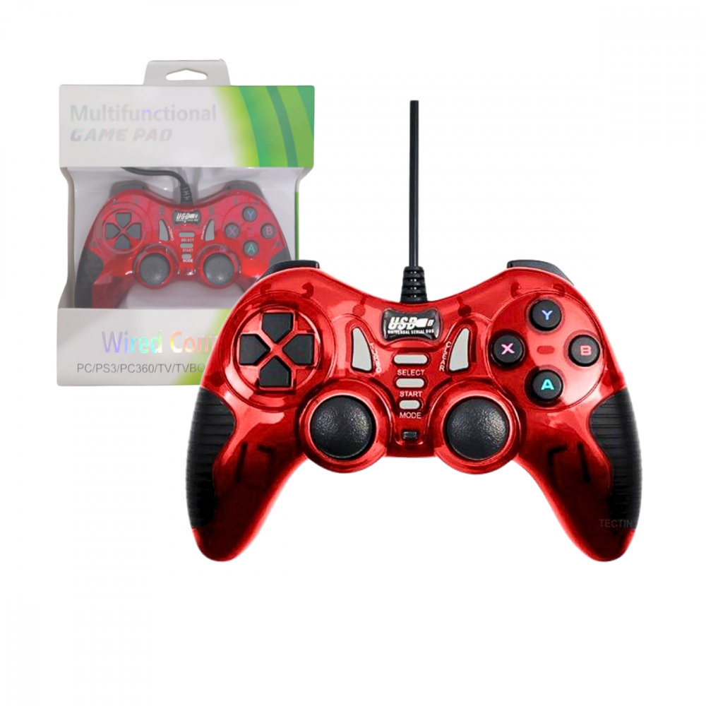 Controle Gamer Universal Com Fio USB para ANDROID/PC/PS3 Game Pad JOY ...