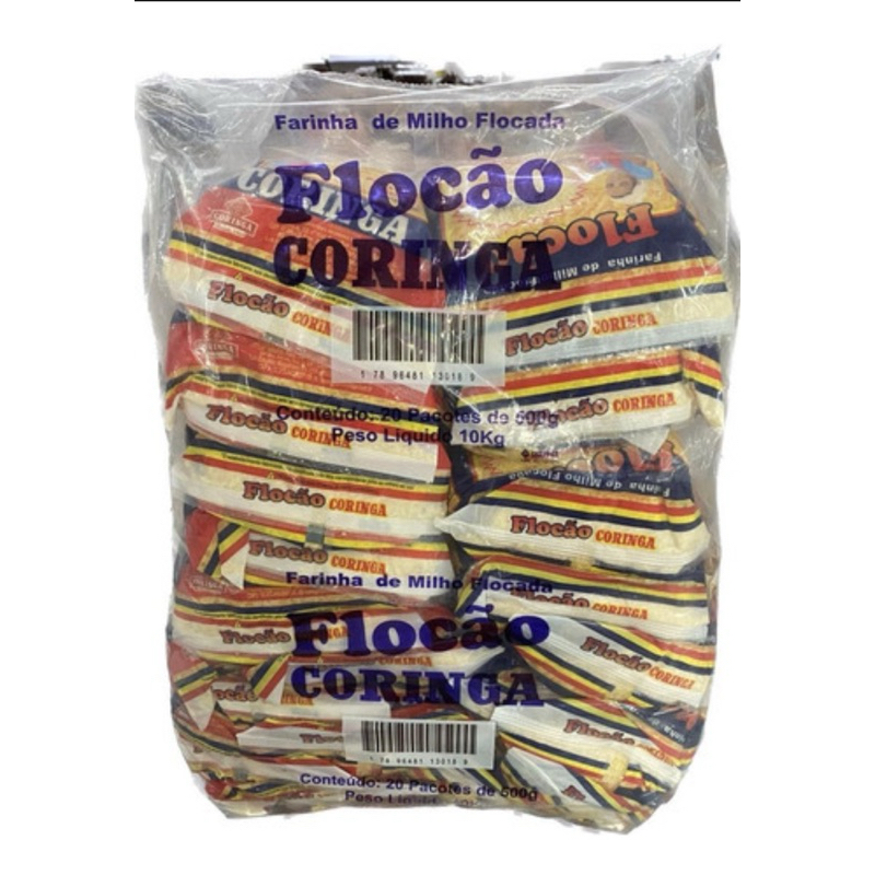 Fardo 20 Pacotes- Floção de Milho Coringa 500g Cuscuz Melhor Marca da ...