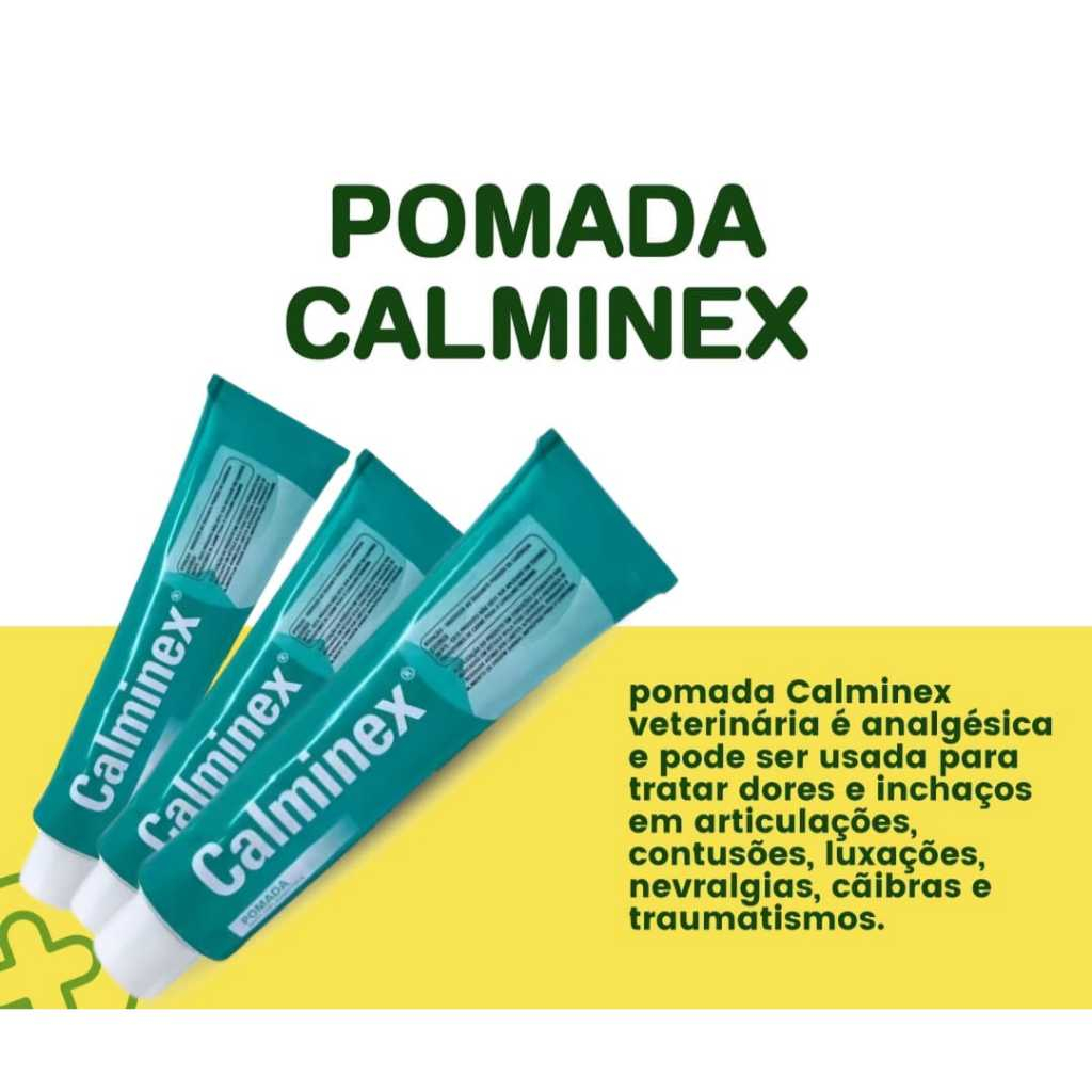 Calminex - Para todo tipo de dor animal 30g ou 100g | Shopee Brasil