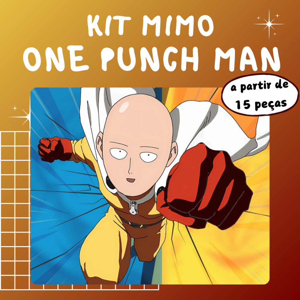 Kit mimo anime One Punch Man! - a partir de 15 peças - personalizado ...