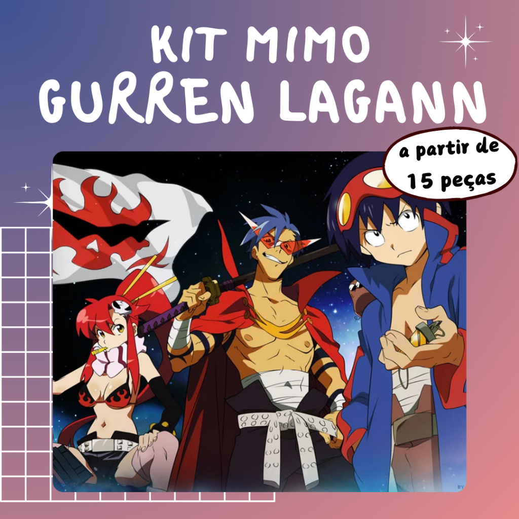 Kit mimo anime Gurren Lagann! - a partir de 15 peças - personalizado ...