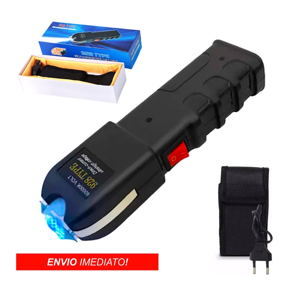 Taser de Choques Defesas Pessoal Táticas com Led Recarregável Original ...