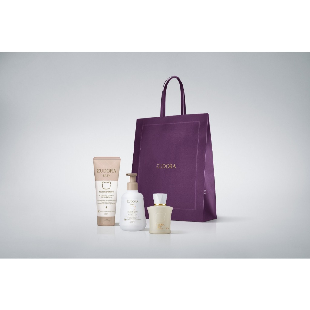 Eudora Baby Kit Presente - Colônia + Sab Liq + Hidratante | Shopee Brasil