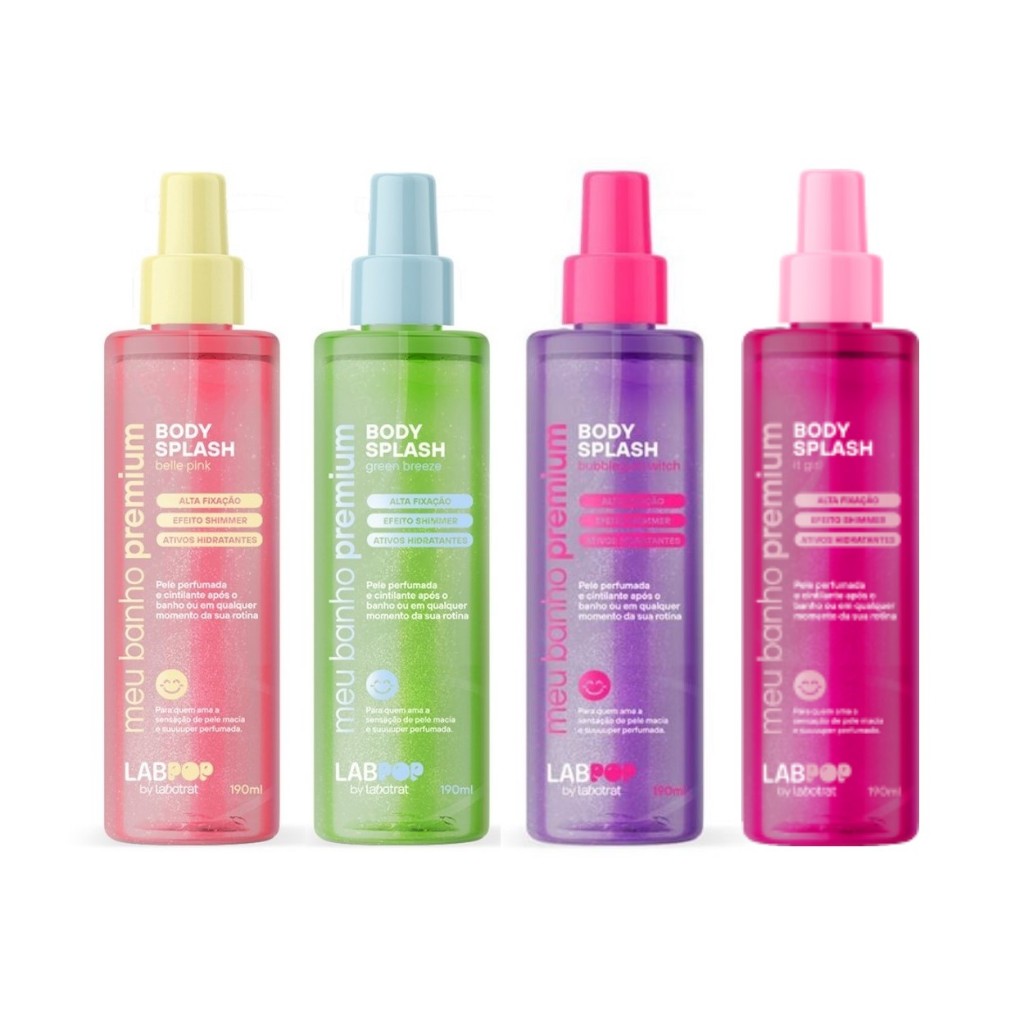 Labotrat Body Splash Meu Banho Premium LabPOP 190ml | Shopee Brasil