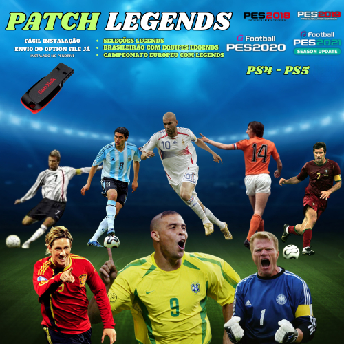 Option File Legends Lendas Para Pes 2018/Pes 2019/Efootball Pes 2020 ...