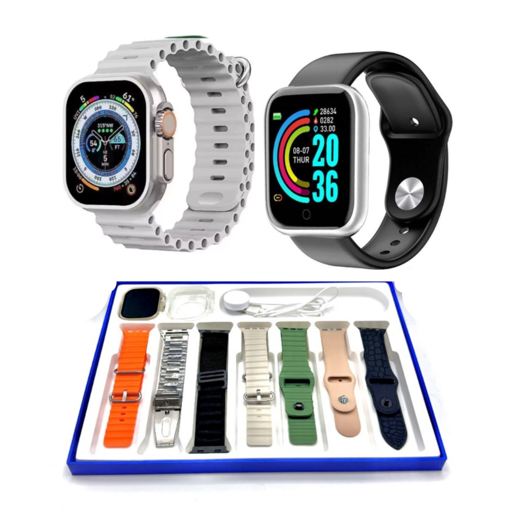 Novo Smartwatch K9 Pro Max e Ultra 7 Pulseiras 47mm e 49mm Series 10 ...