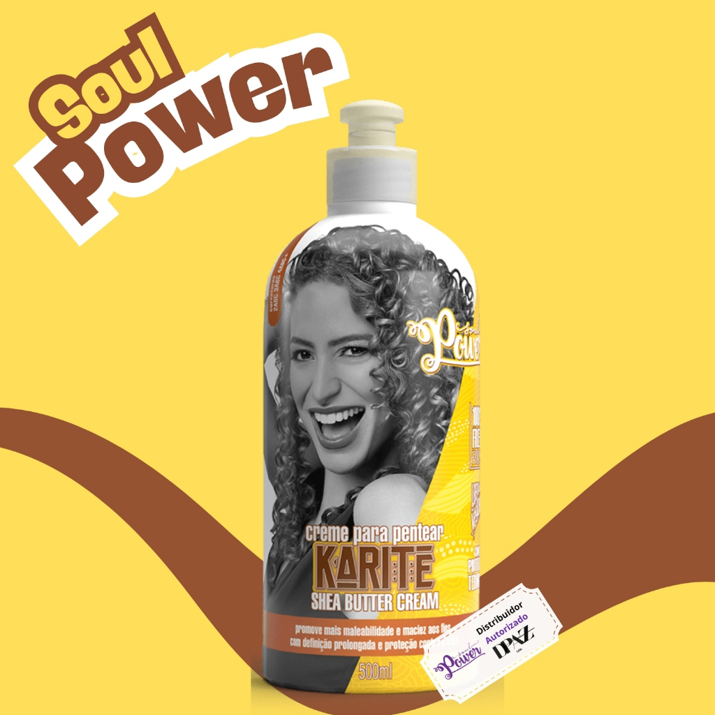 Creme de Pentear Cachos Soul Power Karité 500ml | Shopee Brasil