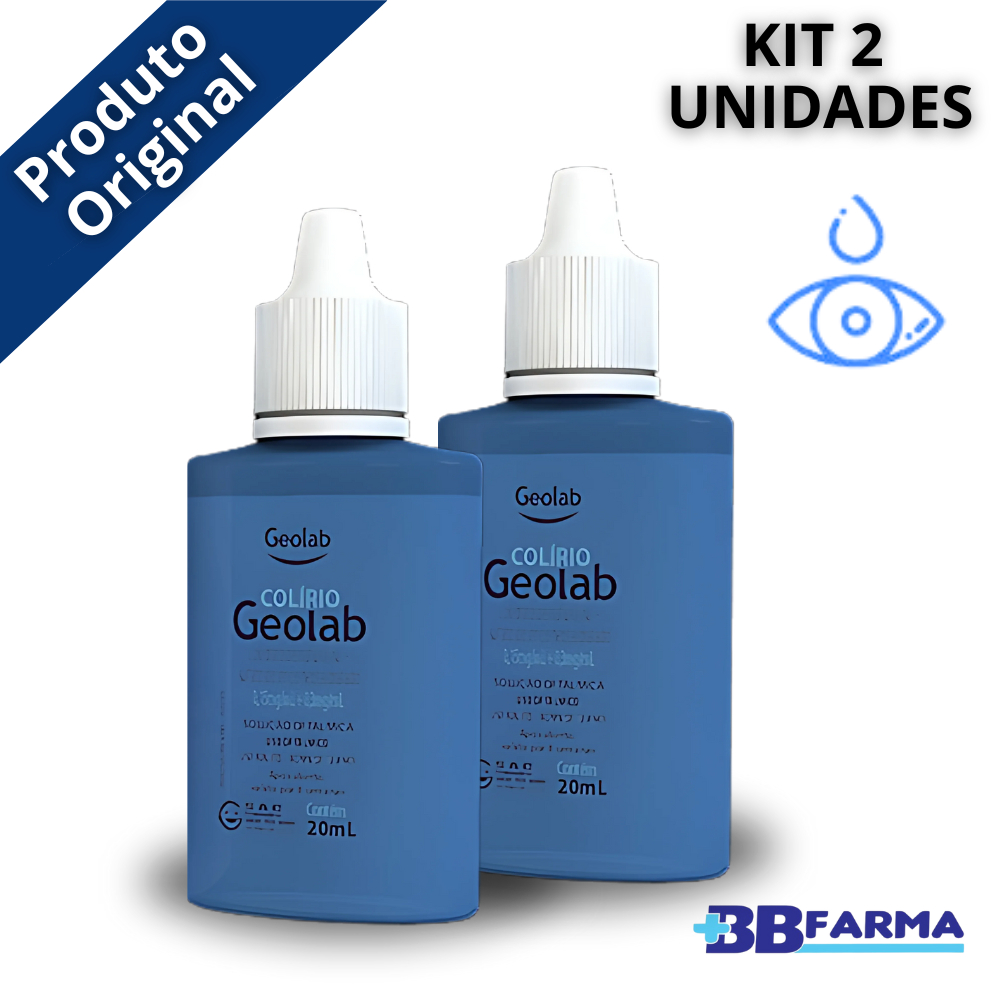 Kit 2 Unidades- Colírio GeoLab - Olhos Vermelhos - Irritação ...