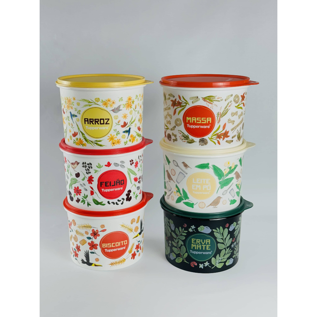 Tupperware Tupper Caixa 2,4L Floral Diversas Cores | Shopee Brasil