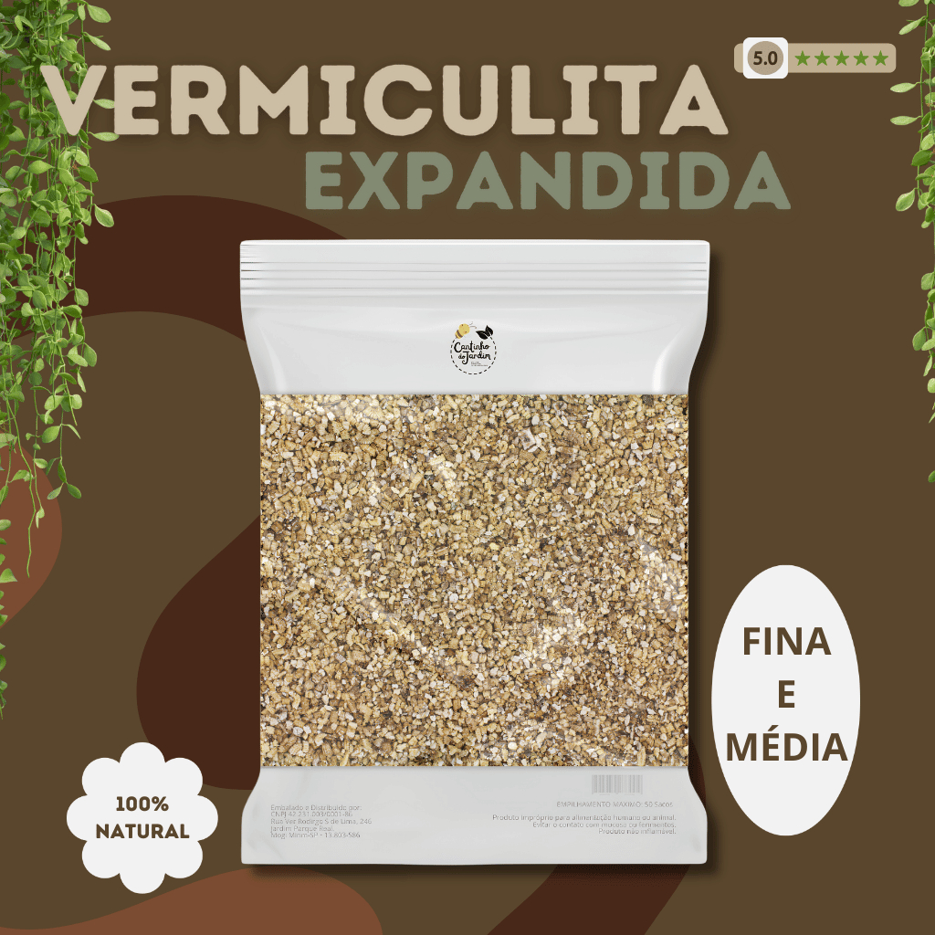 Vermiculita Expandida 100Lts para Substrato, Plantas, Sementes ...
