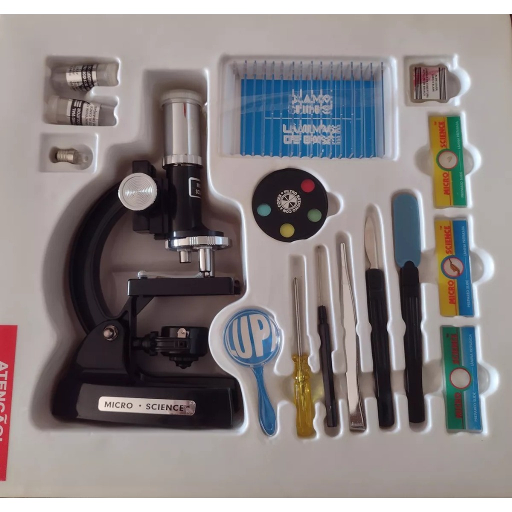 Brinquedo Retro: Kit De Microscópio Micro-science Anos 90 | Shopee Brasil