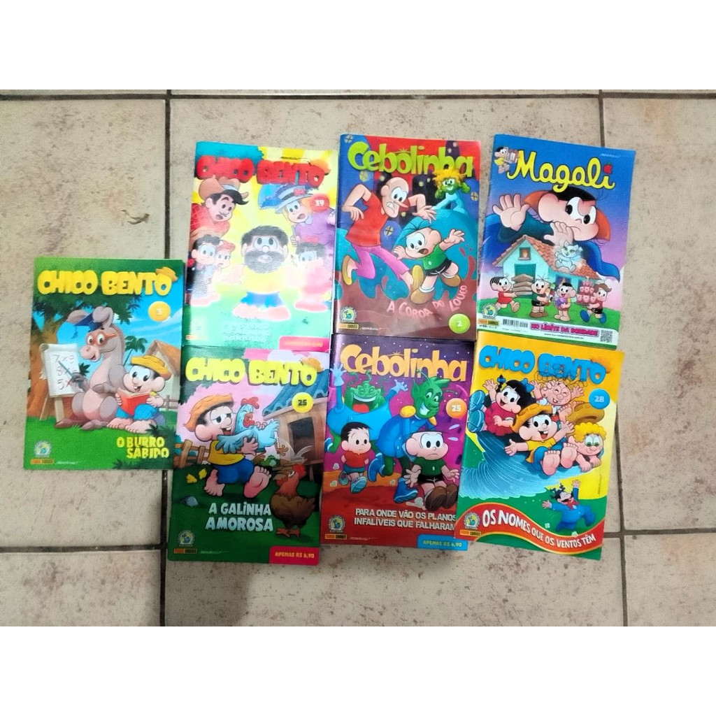 Lote Hq Turma Da Monica - 7 Gibis | Shopee Brasil