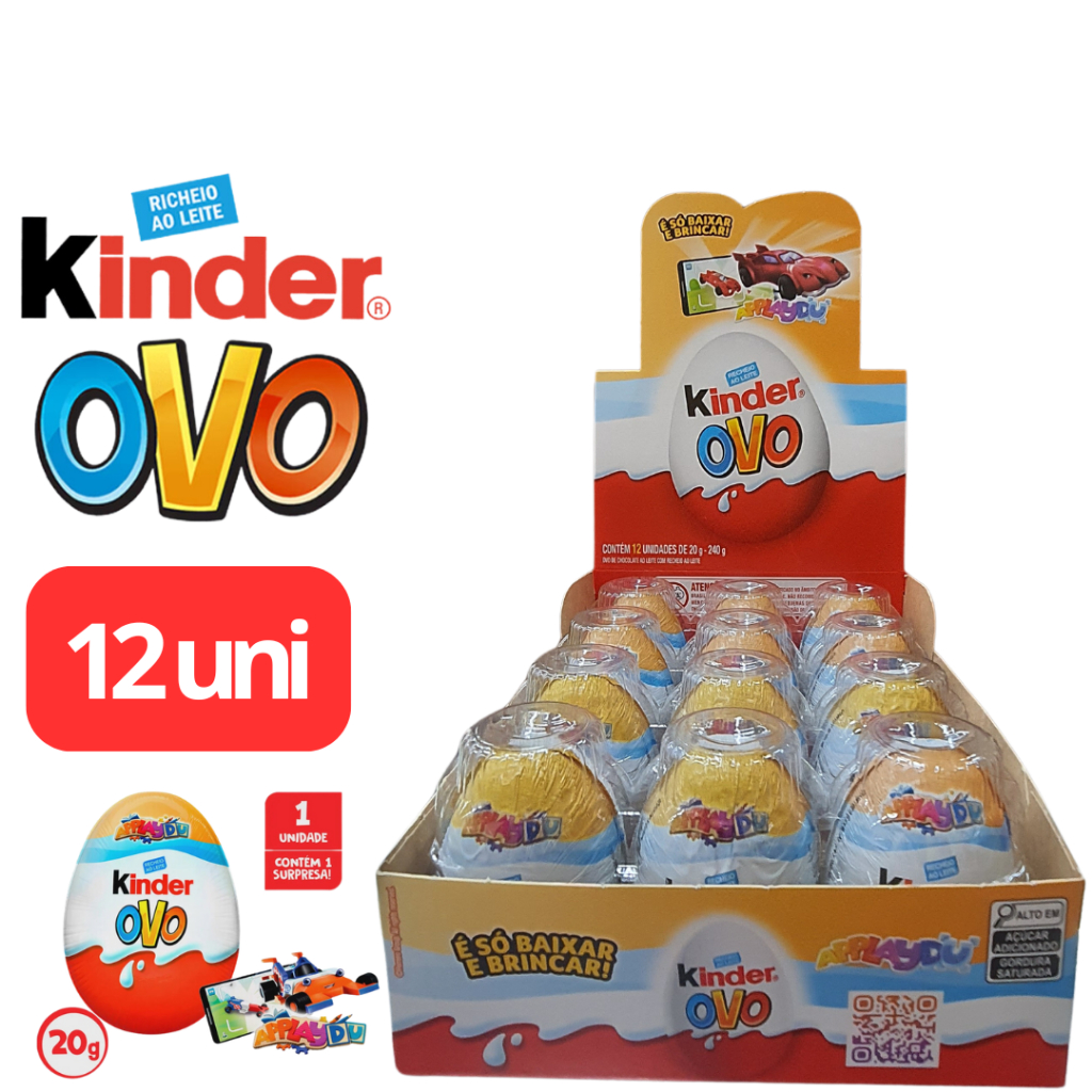 Kinder Ovo de Chocolate com Recheio ao Leite Meninos e Meninas com ...
