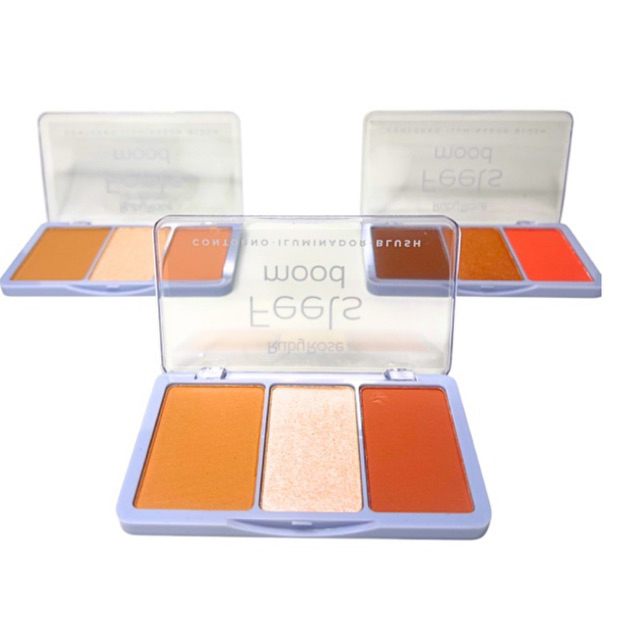Paleta Trio Contorno Iluminador Blush Feels Mood - Ruby Rose | Shopee Brasil