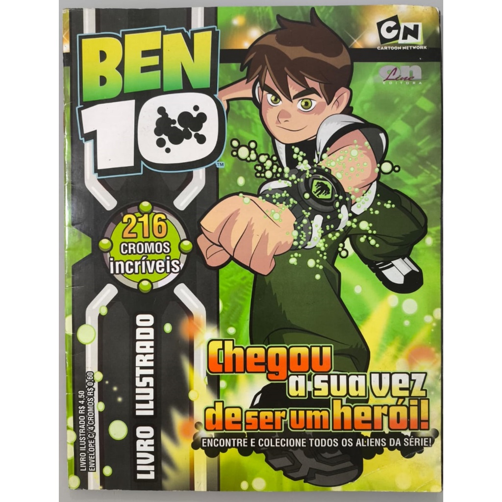 Album de Figurinhas Ben 10 - Completo - Ano 2008 - On Line - Bom Estado ...