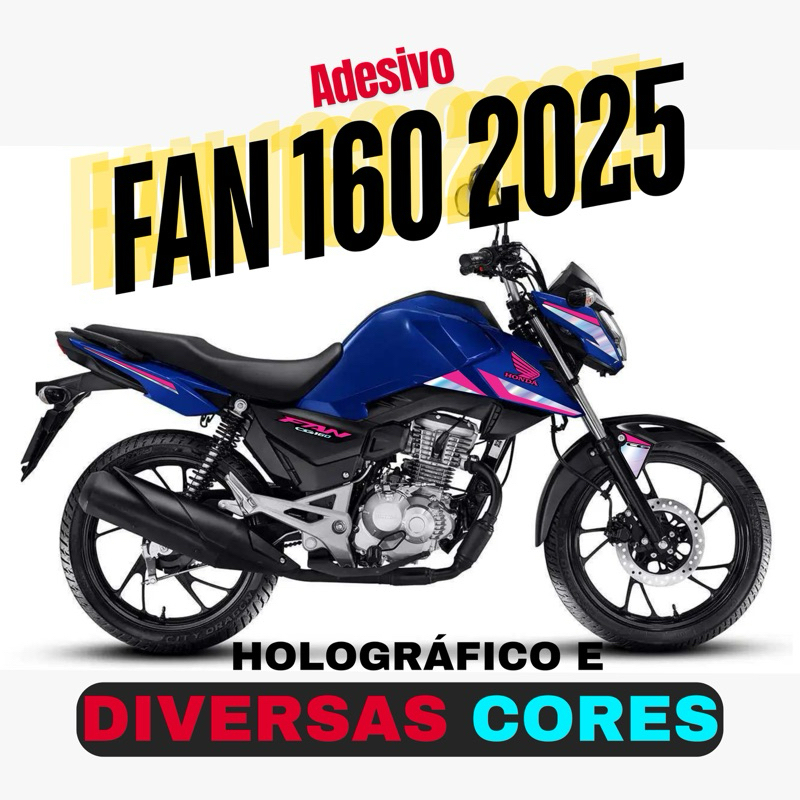 ADESIVO FAN 2025 HOLOGRÁFICO E DIVERSAS CORES | Shopee Brasil