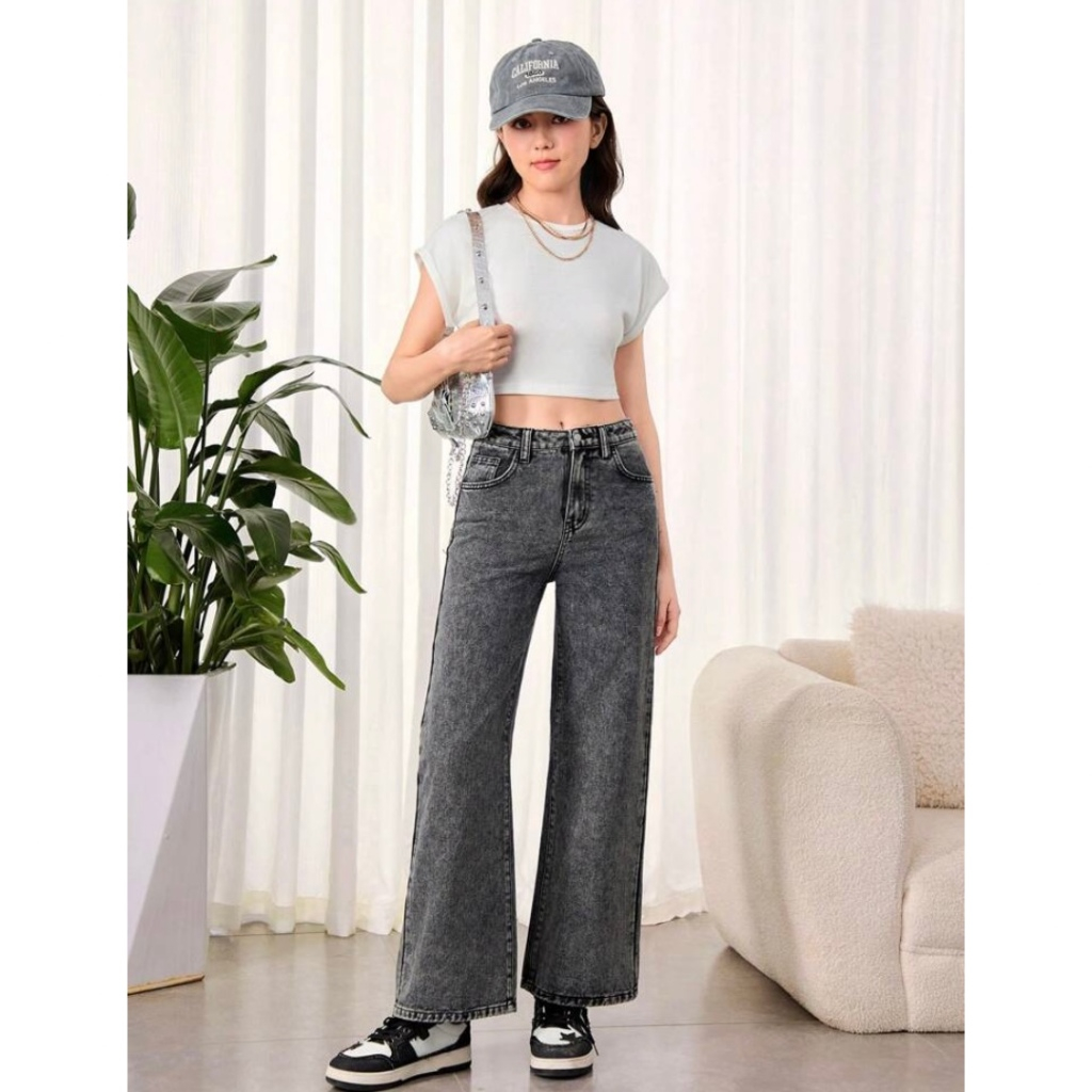 CALÇA FEMININA WIDE LEG LANÇAMENTO MODA BLOGUEIRA E ADOLESCENTE ...