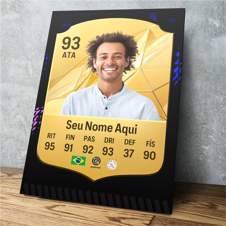 Placa Decorativa Personalizada EAFC 25 Card Fifa Rare Gold | Shopee Brasil