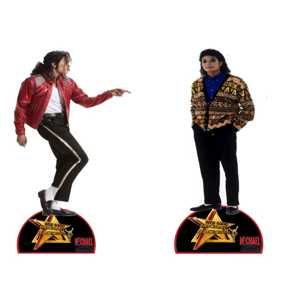 michael jackson kit decoração de festa infantil 4 display de mesa 20cm ...