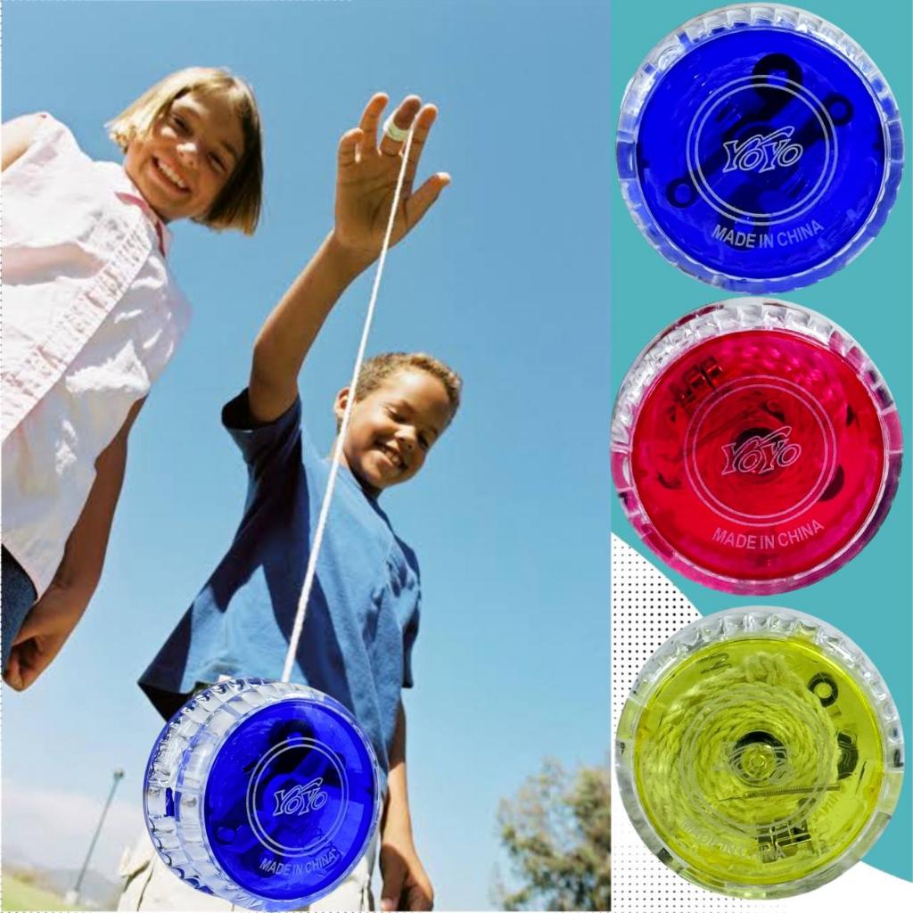 Kit 12 Io-io (ioio,yo-yo) Infantil Com Led Caixa Com 12 Yoyos | Shopee Brasil