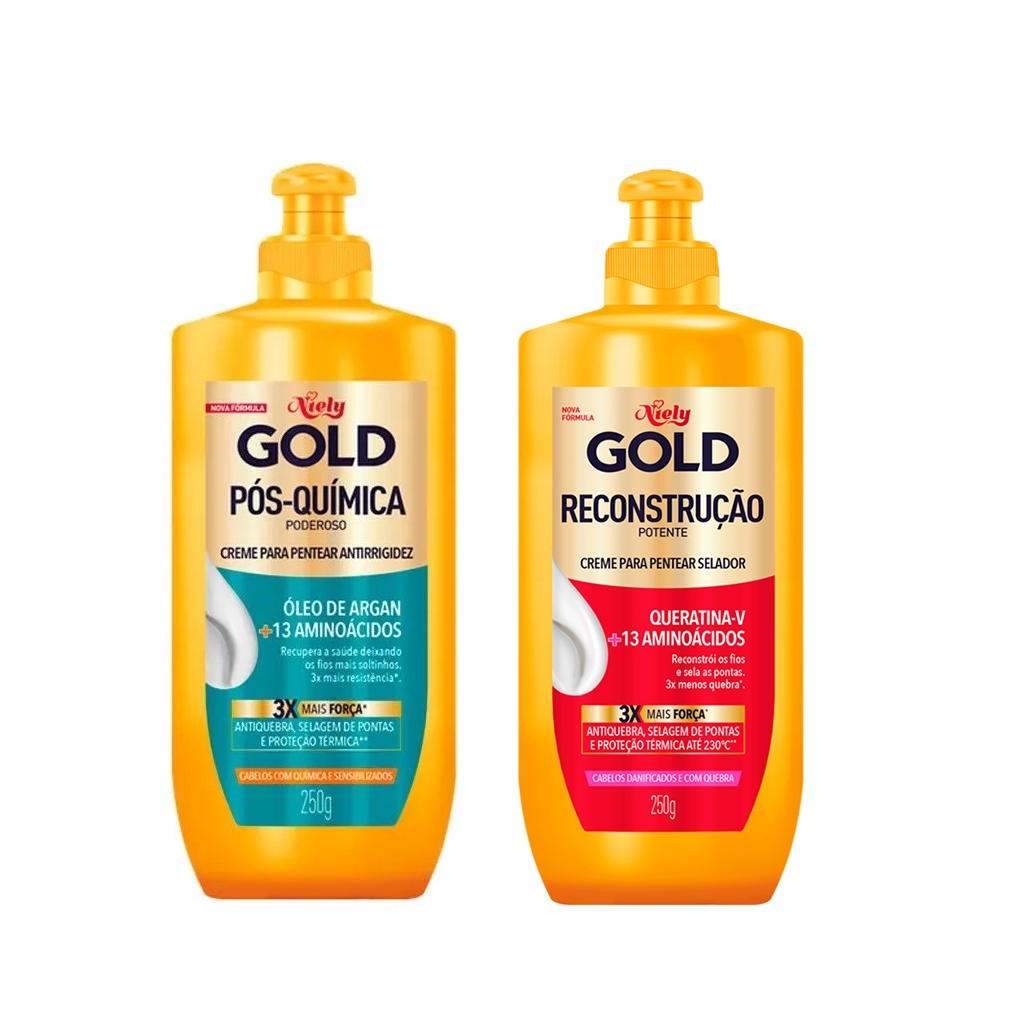 Creme Para Pentear Niely Gold Escolha O Seu Shopee Brasil
