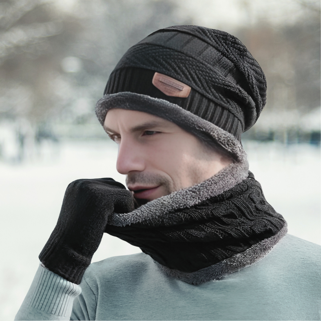 Touca de Inverno com Protetor de Pescoço Frio | Shopee Brasil