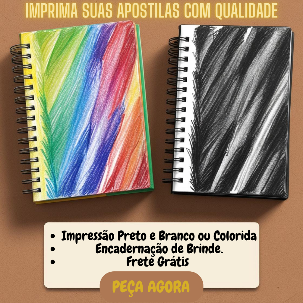 Impressão de Apostilas até 500 Páginas - Colorida ou P&B - Encadernação ...