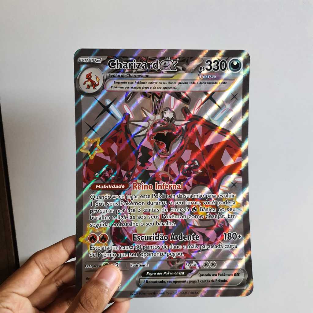 Charizard ex (074/∞) Promo Carta Oversize | Original COPAG | Shopee Brasil