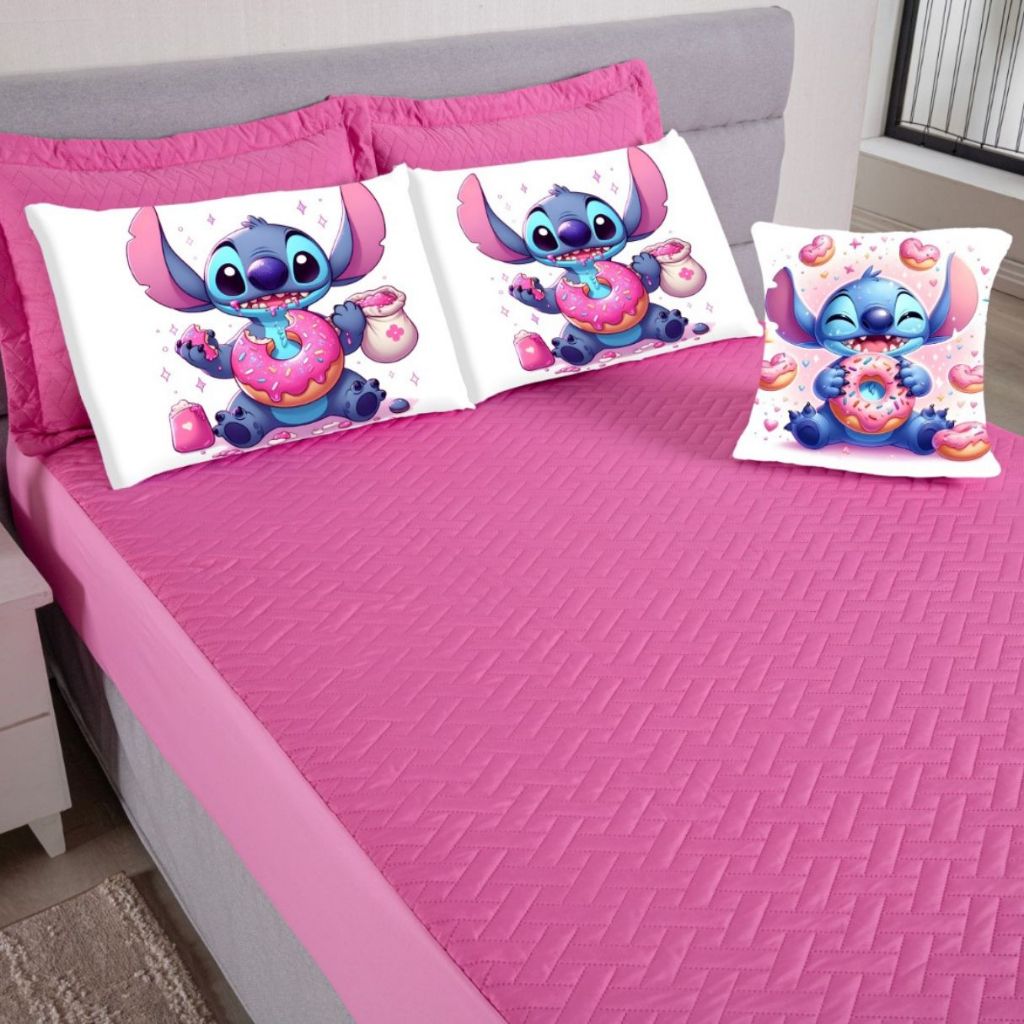 Colcha Cobre Leito Jogo Roupa Cama Casal 7 Pçs Matelado Quarto Criança ...