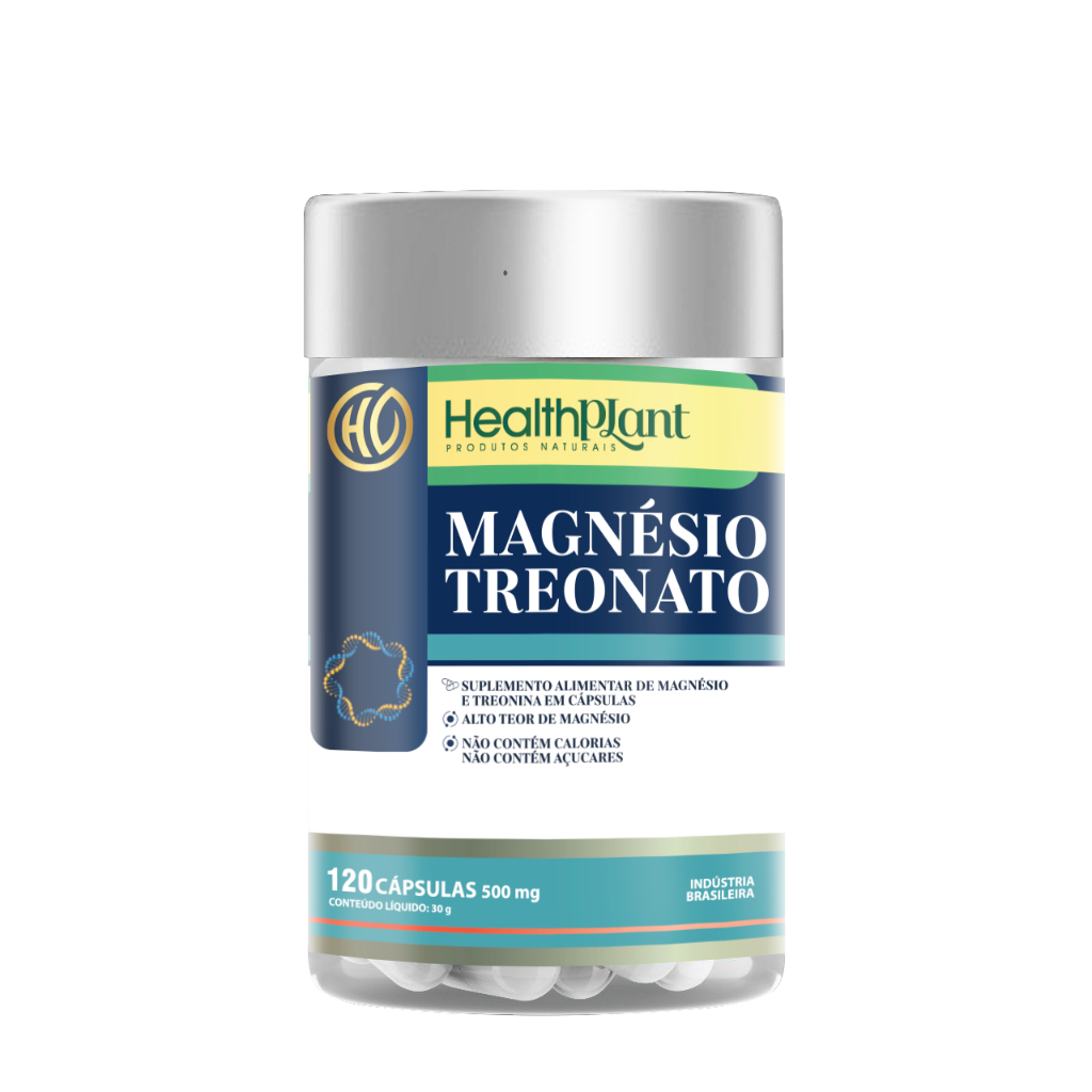 Suplemento Alimentar Magnésio Treonato (120 cápsulas) - Health Plant | Shopee Brasil