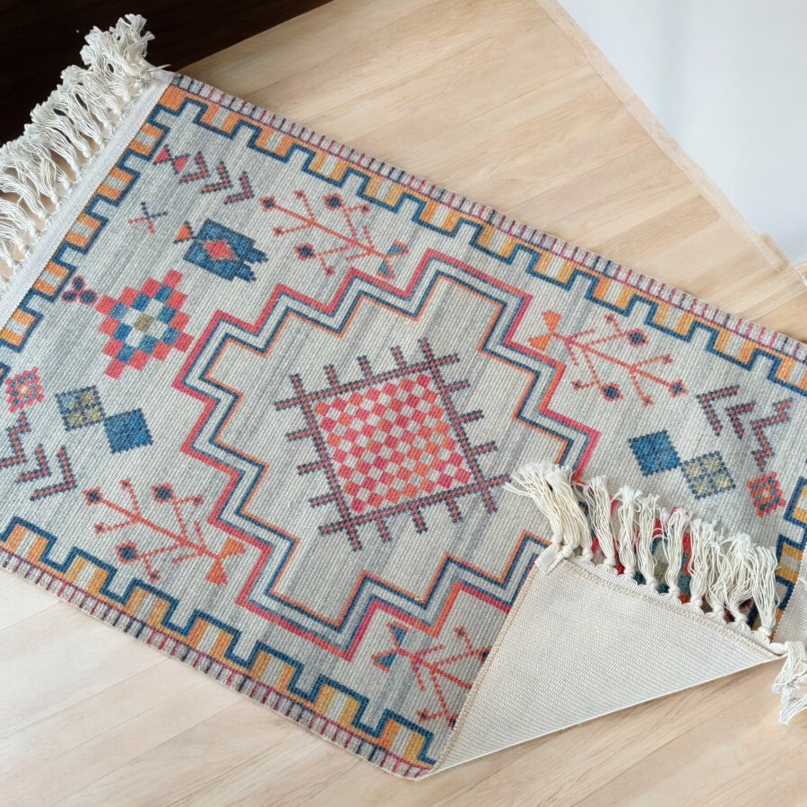 Tapete Boho Chic Artesanal – Tear com Franjas 50x80cm | Shopee Brasil