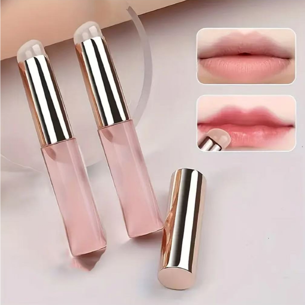 Kit 1/3 Pincel de silicone para lábios com cabeça redonda Pincel para ...