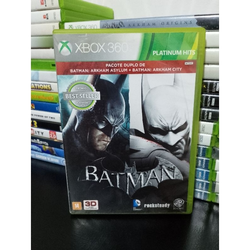 Batman Arkham Asylum + Arkham City - Xbox 360 | Shopee Brasil