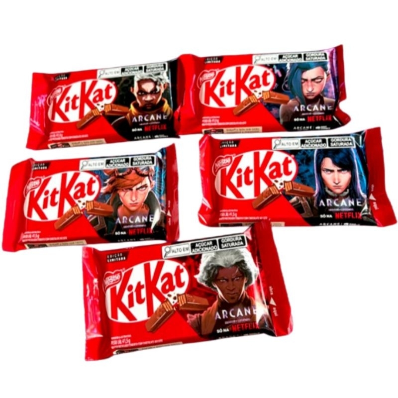 Coleção 5 KitKats Arcane League of Legends (Oficial 2024) | Shopee Brasil