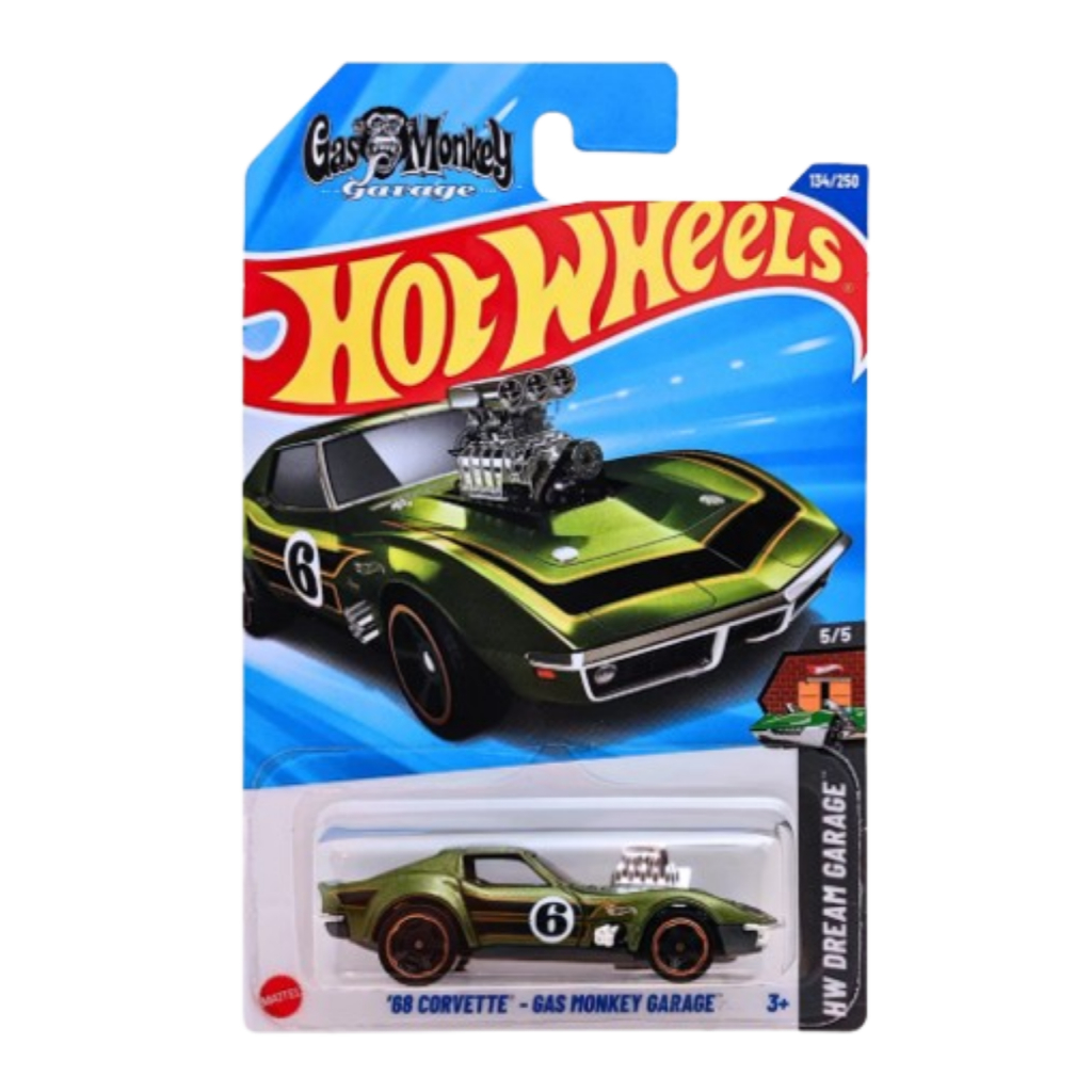 Hot Wheels '68 Corvette - Gas Monkey 134/250 Garage - Hyy74 | Shopee Brasil