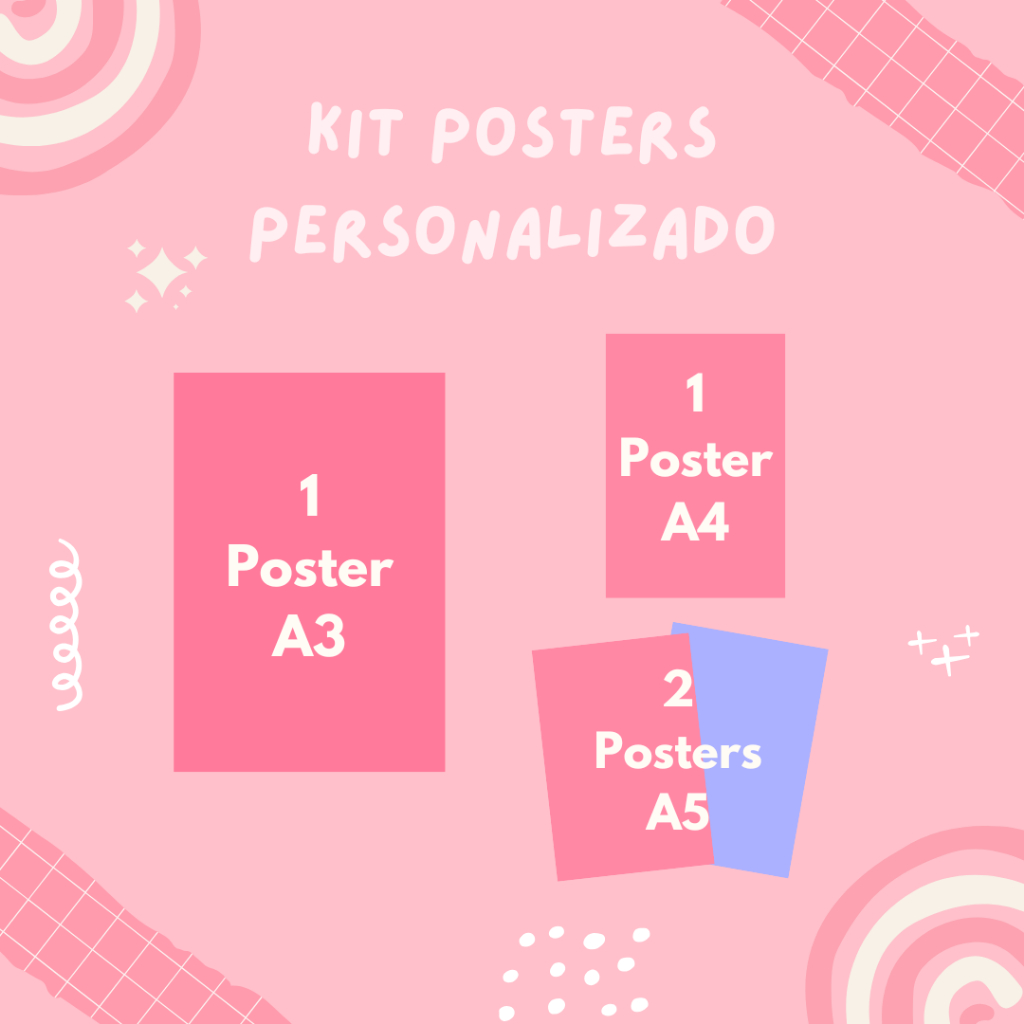 Kit Posters Personalizados / Pôster / Sua arte,image,foto / Wall ...