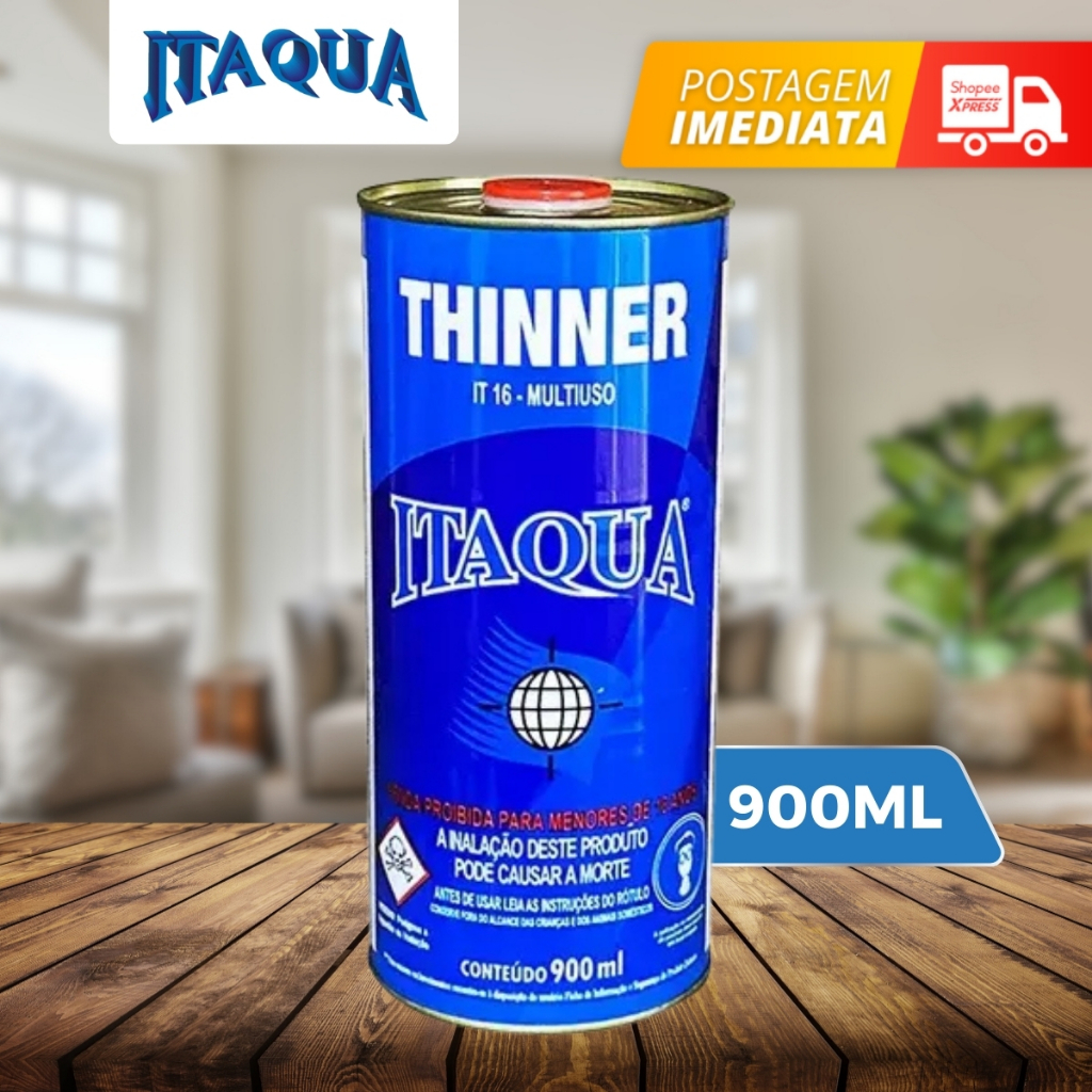 THINNER SOLVENTE 900ML MULTIUSO IT16 | Shopee Brasil