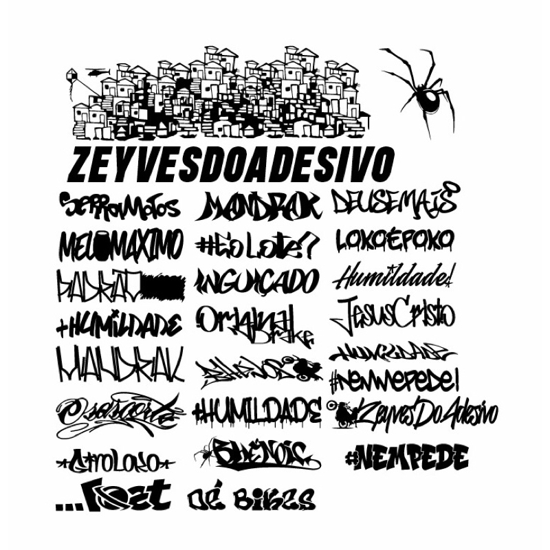 cartela de 27 adesivos, quadro de bike,adesivos bh, adesivo favela,244 ...