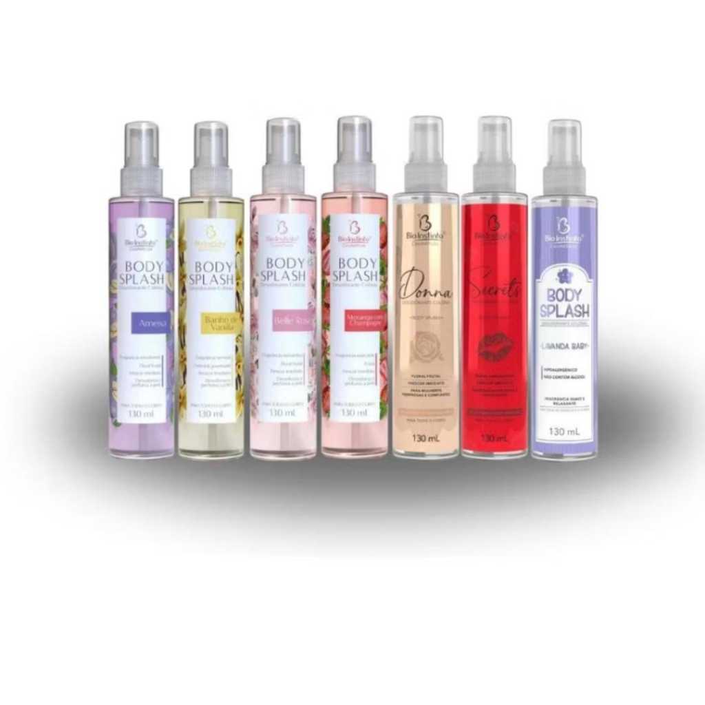 KIT 07 BODY SPLASH BIO INSTINTO DESODORANTE COLONIA PERFUME CORPORAL ...