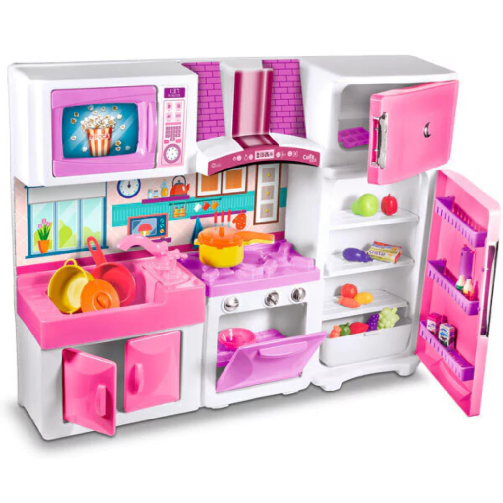 Brinquedo Kit Cozinha Maxxi Colection Infantil Brinquedo infantil menina Completa Com Acessórios ...