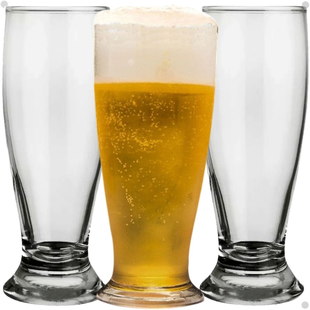 Jogo 3 Copo Chopp Tulipinhas Transparente 350ml Tulipa Chopp Pilsen Bar Restaurante Moderno ...